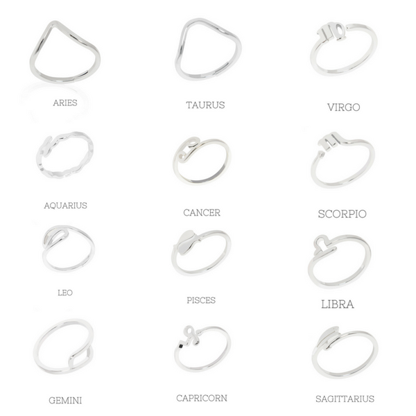 Zodiac Horoscope Rings - 70% off! – Alpha Accessories