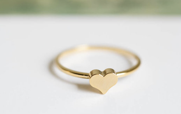 Golden Love ring bundle set Alpha Accessories Promise Rings